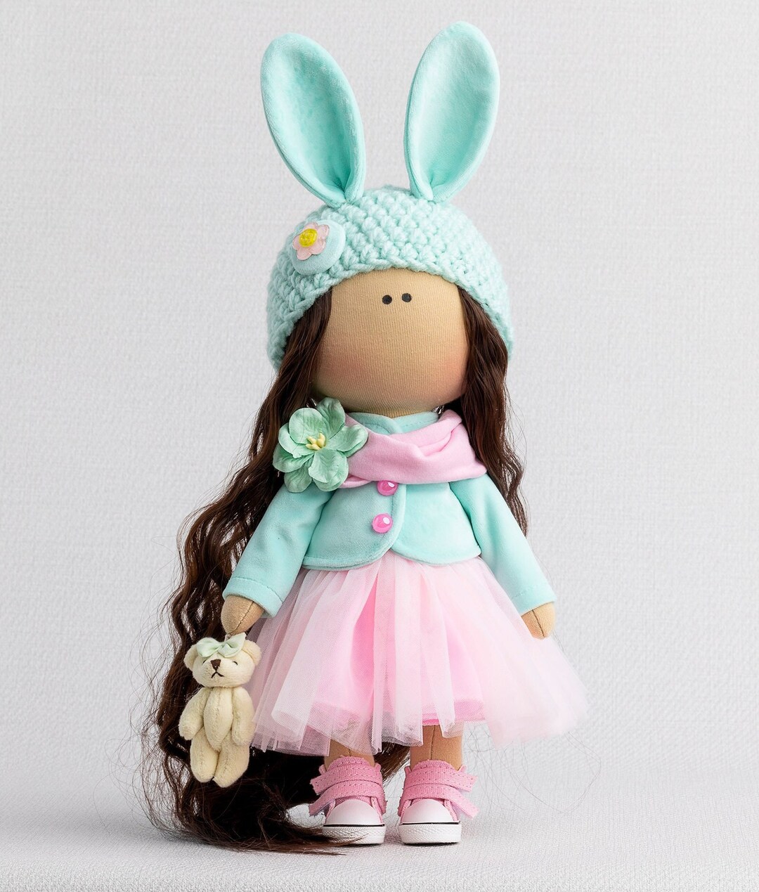 Handmade Tilda Doll Rabbit Style Doll Rag Doll Textile Fashion Doll ...