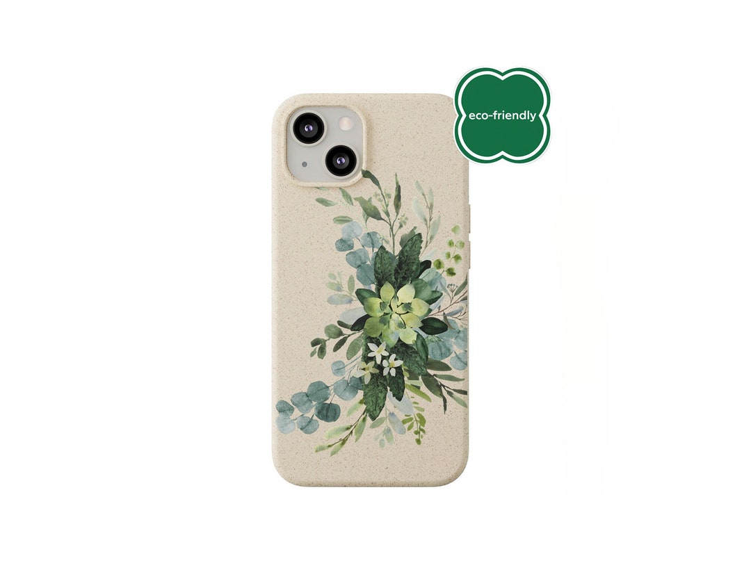 Recycled Phone Case, Biodegradable , Wild Flower Design, Wireless ...
