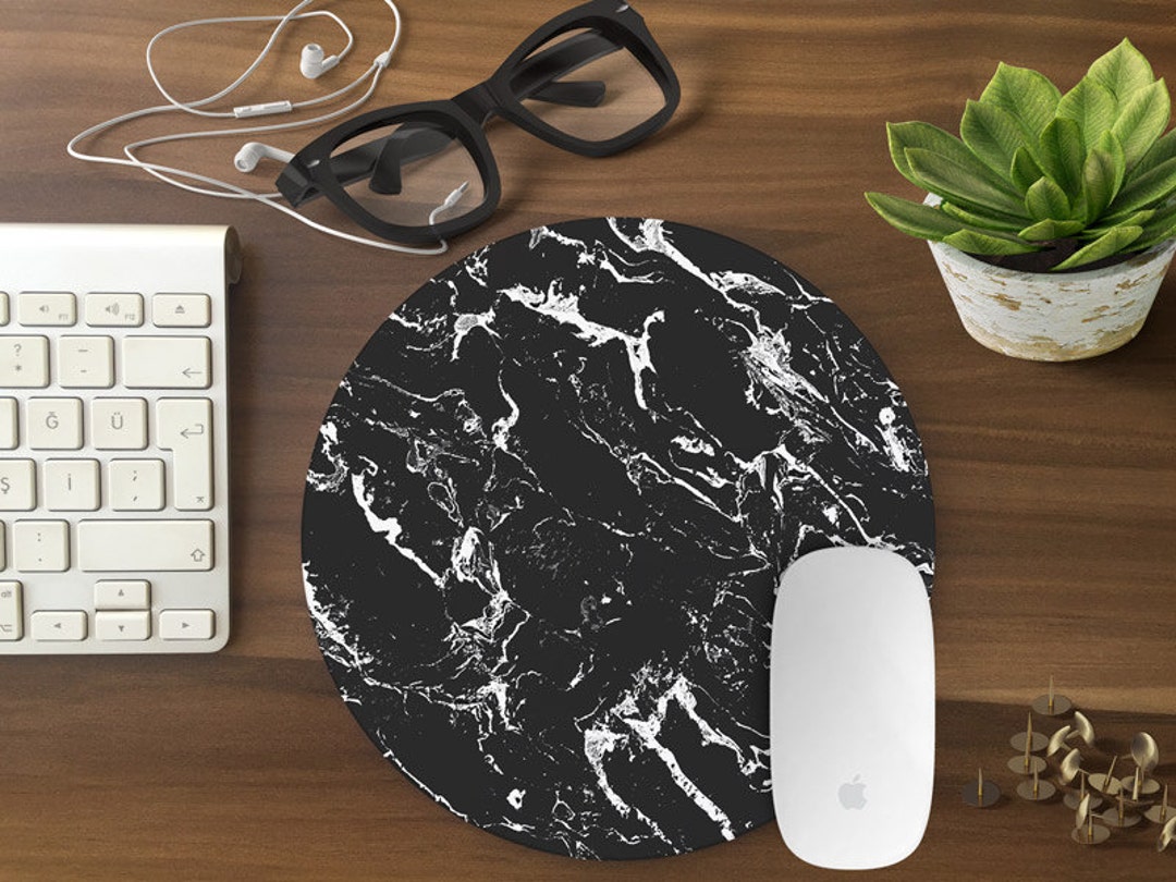 Mouse Pad, Black Marble Mousepad, Mouse Mat Marble Print Mouse Pad ...