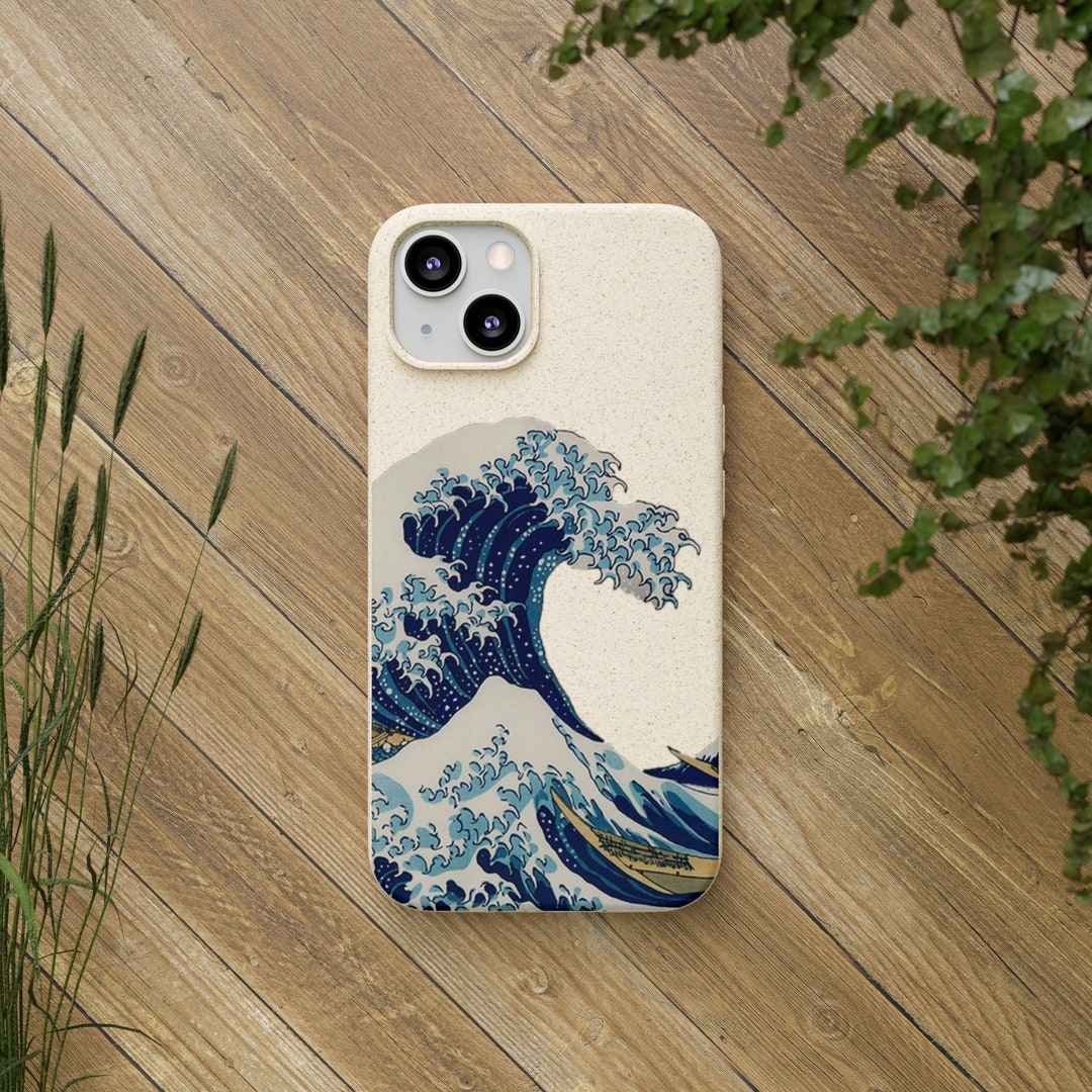 Recycled Phone Case, Biodegradable, for iPhone and Galaxy, Great Wave ...