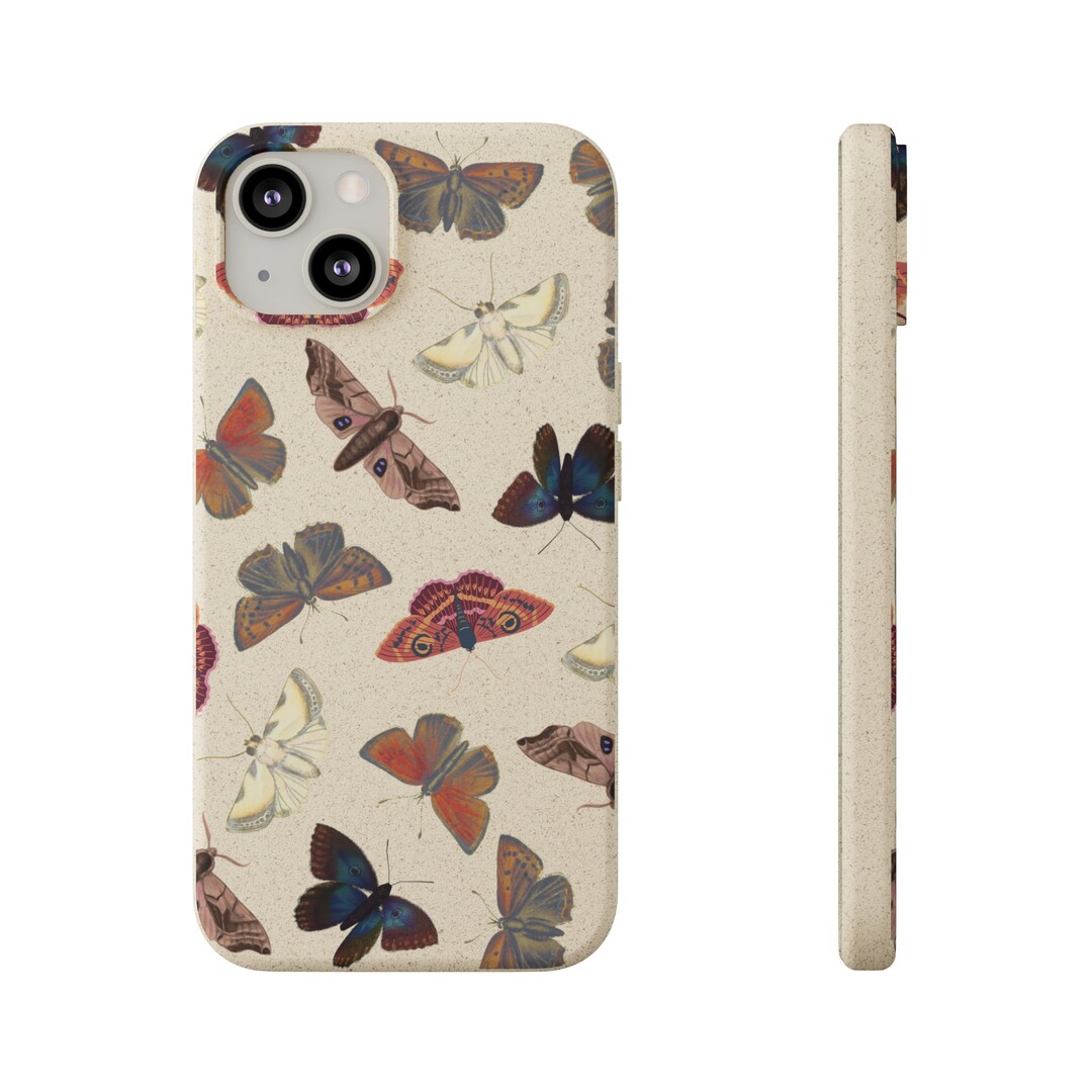 Recycled Phone Case, Biodegradable , Butterfly Design, Wireless ...