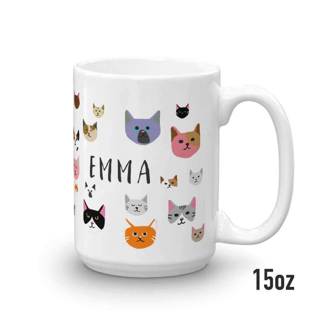 Personalized Coffee Mug Cat Monogram Unique Coffee Mug Tea - Etsy