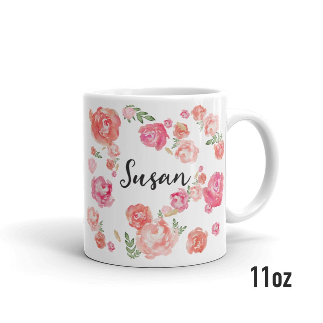 Personalized Coffee Mug, Monogram Unique Coffee Mug Tea Ceramic ...