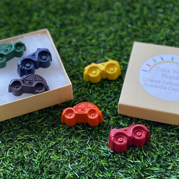 Crayon Cars - Etsy
