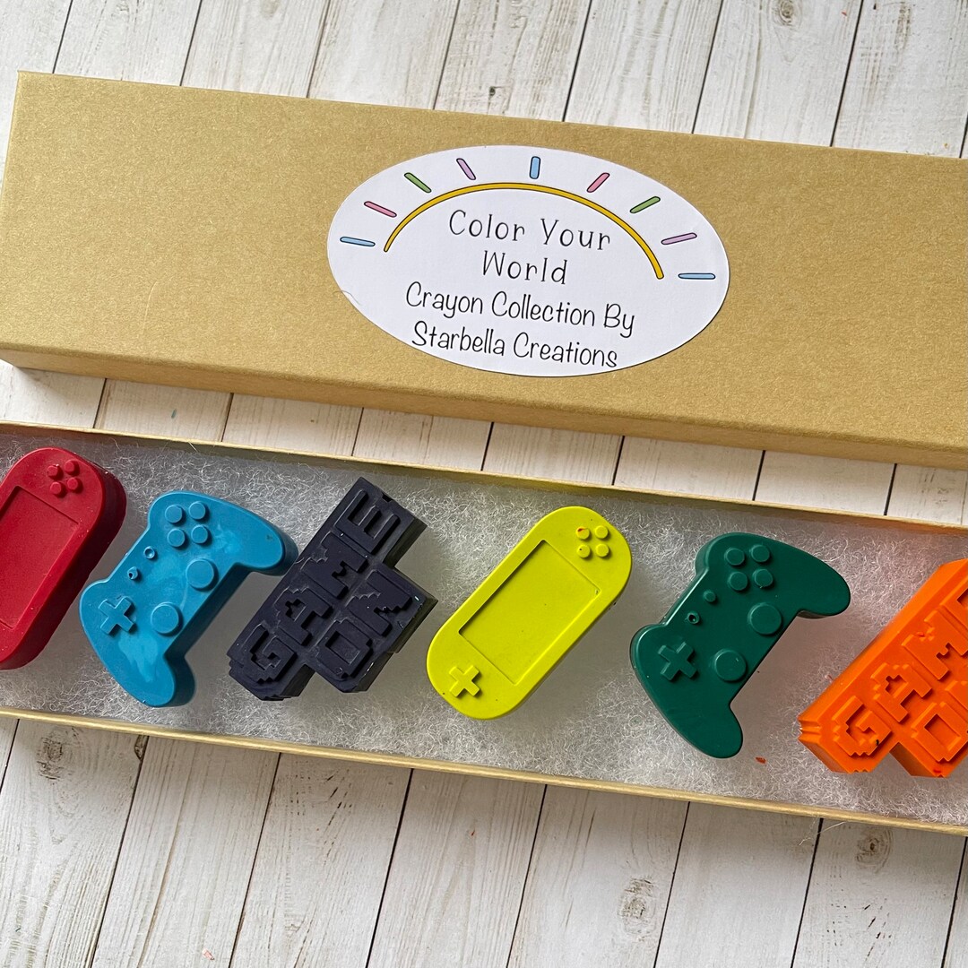 Video Game Crayons, Game Over Crayons, Party Favors, Gift Ideas, Video ...