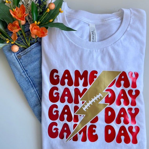 Game Day T-shirt Football Team Colors Sports Apparel - Etsy