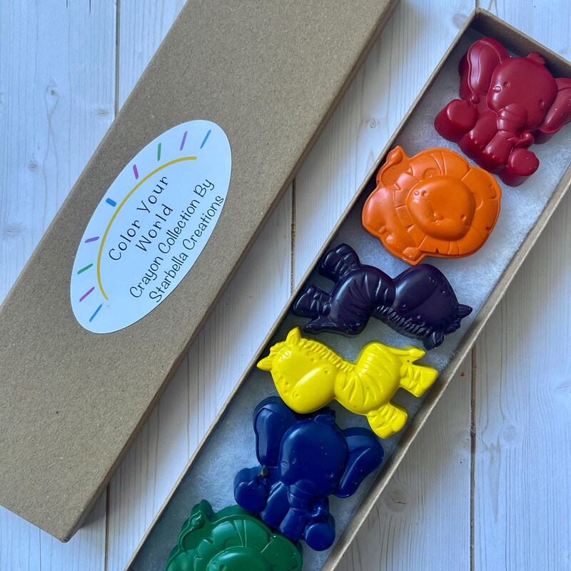 Animal Shaped Crayon - Etsy