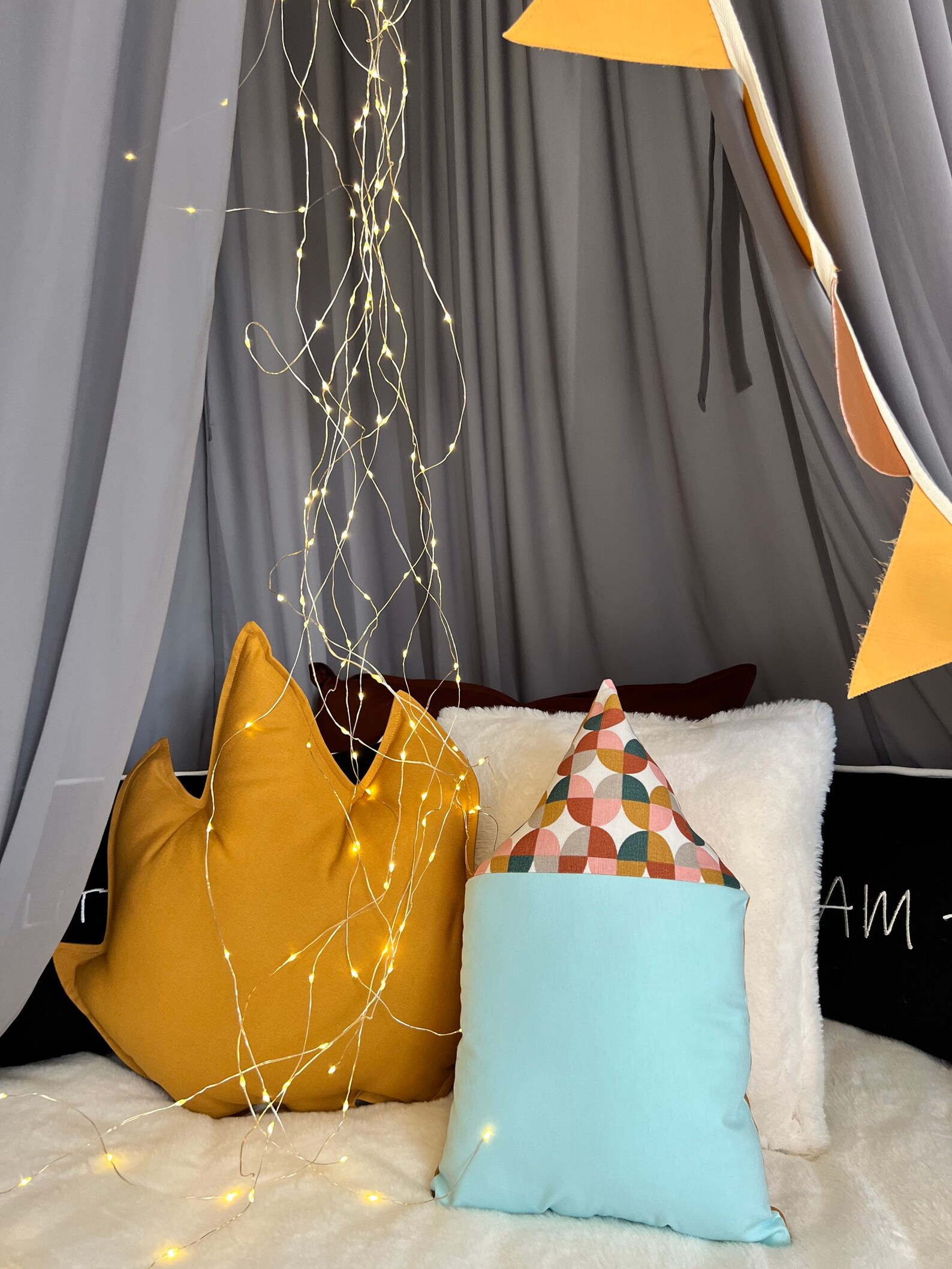 Grey Canopy Baldachin Dark Grey Canopy Hanging Tent Canopy - Etsy