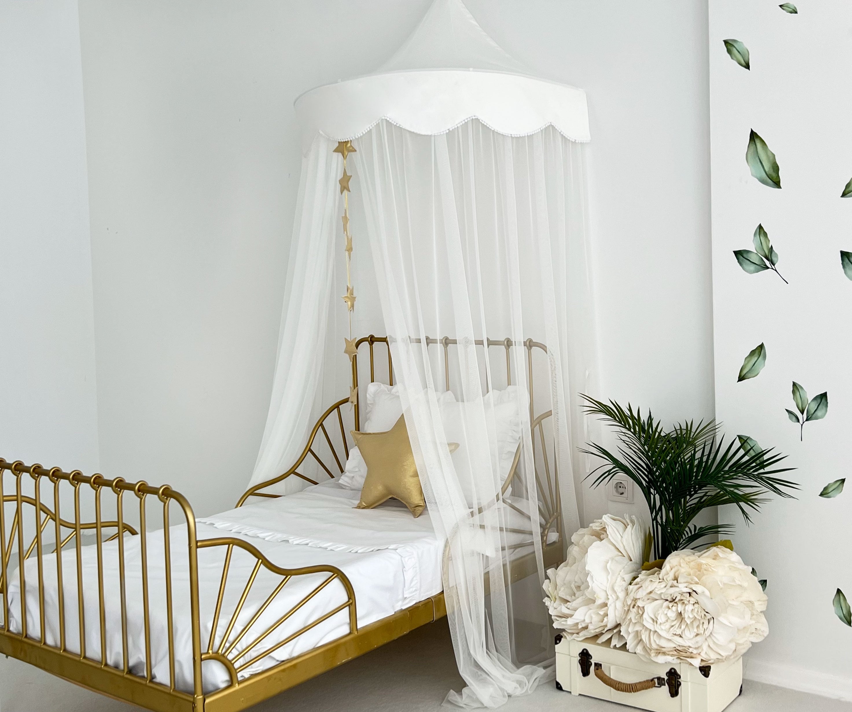 White Canopy, Hanging Play Tent, Canopy Bedding, Reading Nook Tent ...