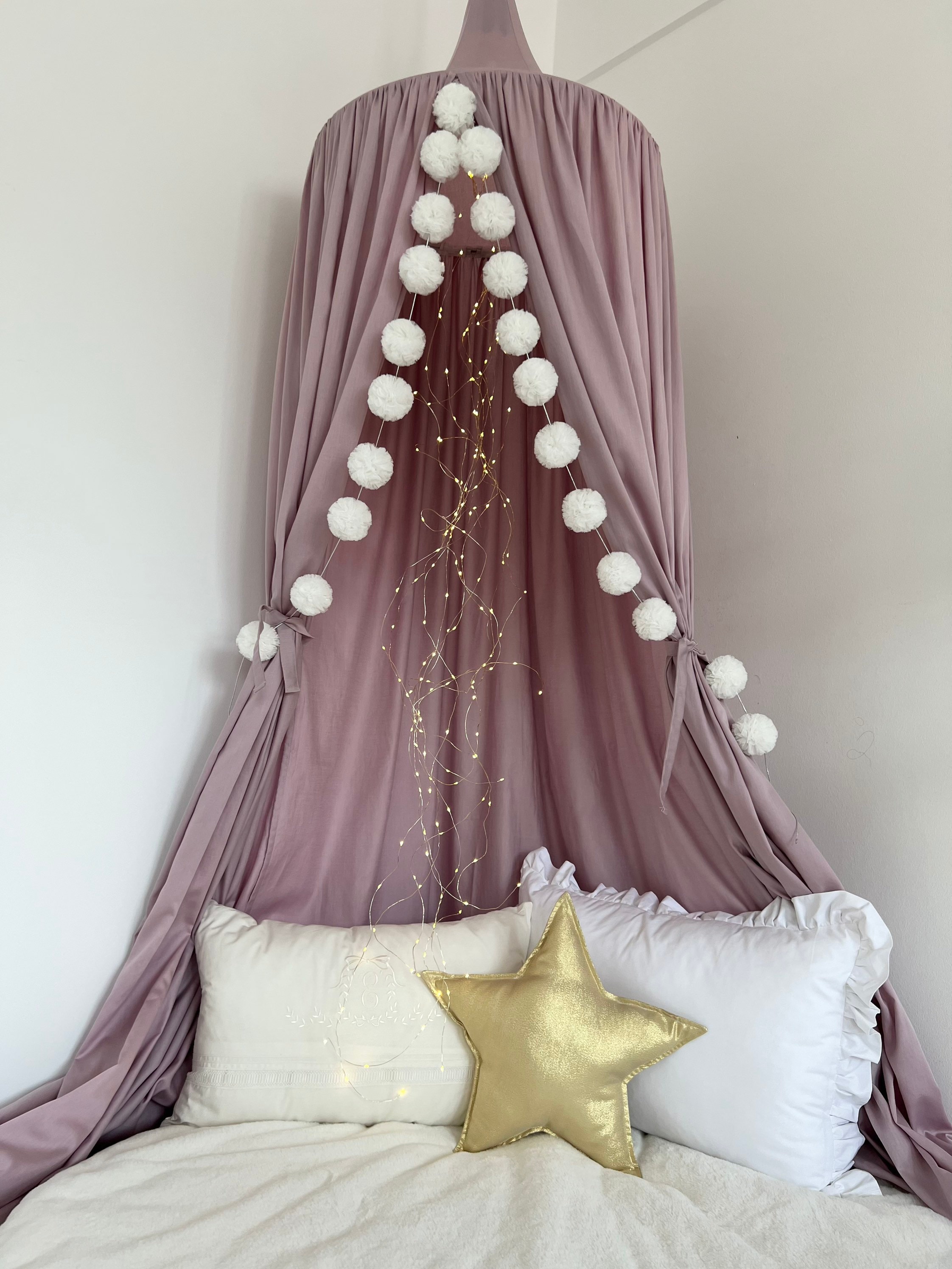 Lilac Cotton Canopy Lilac Nursery Canopy Dusty Violet Canopy - Etsy