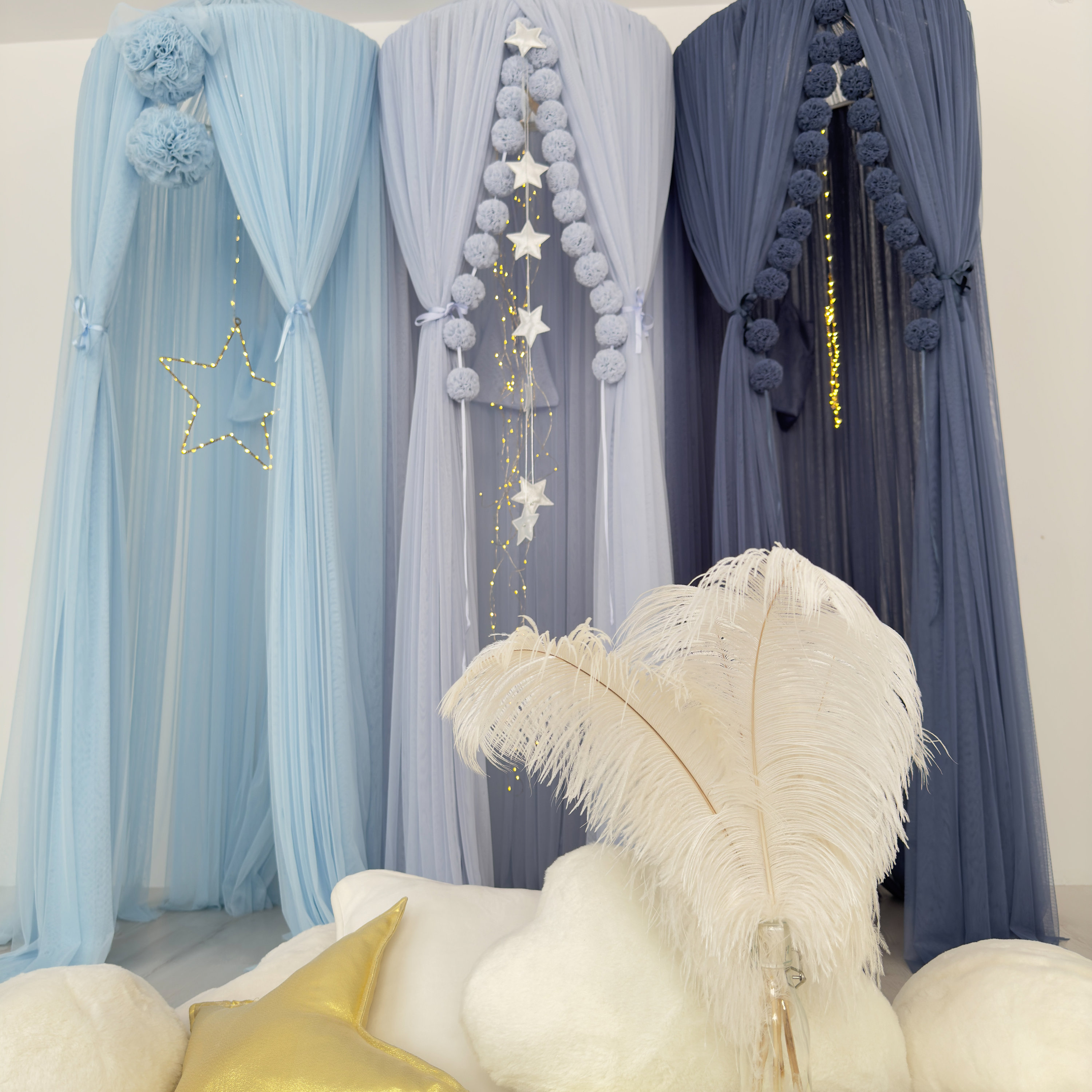 Blue Tulle Canopy, Blue Crib Canopy, Canopy for Kid, Canopy Curtains ...