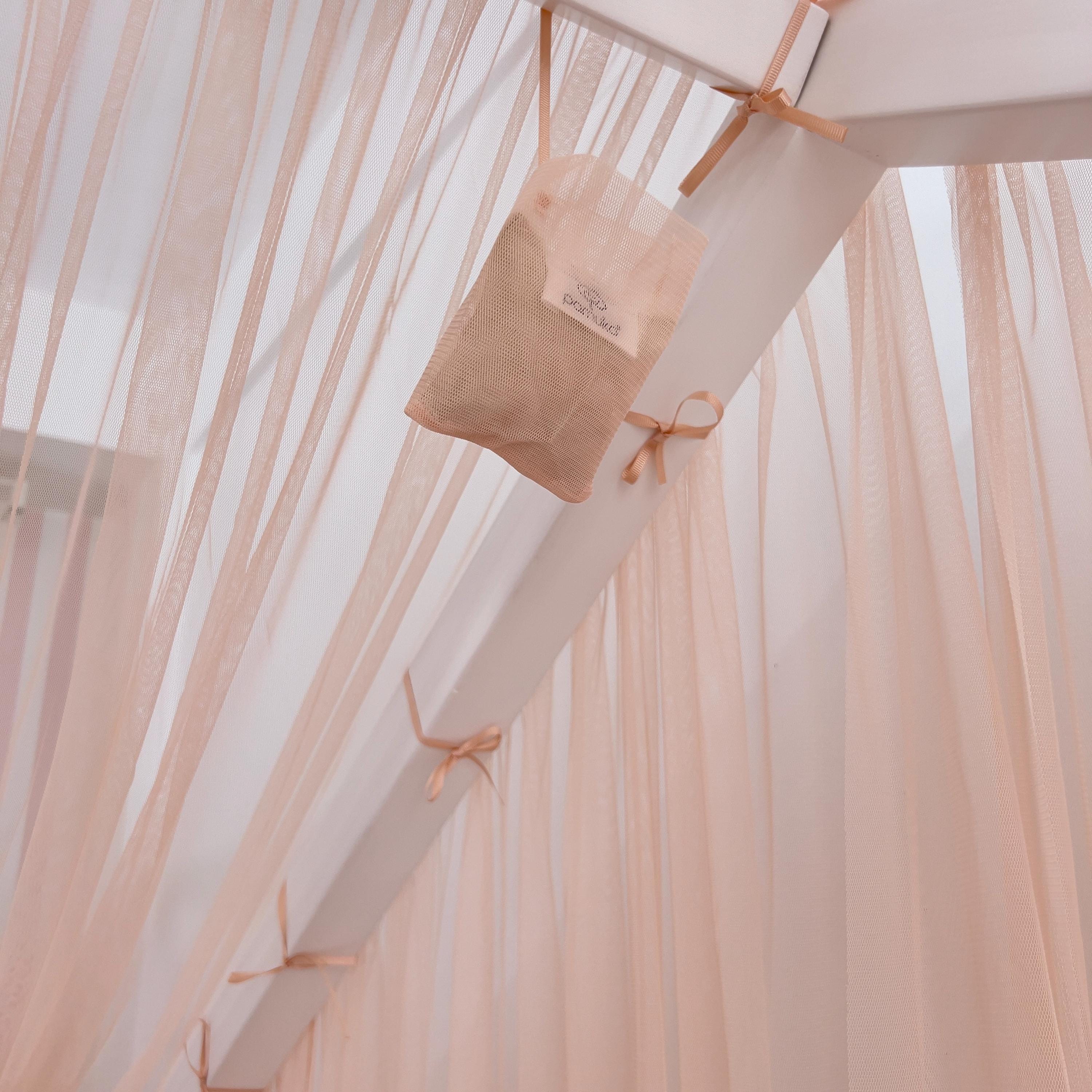 Montessori Bed Canopy Salmon Custom House Bed Curtains for Kids Rooms ...