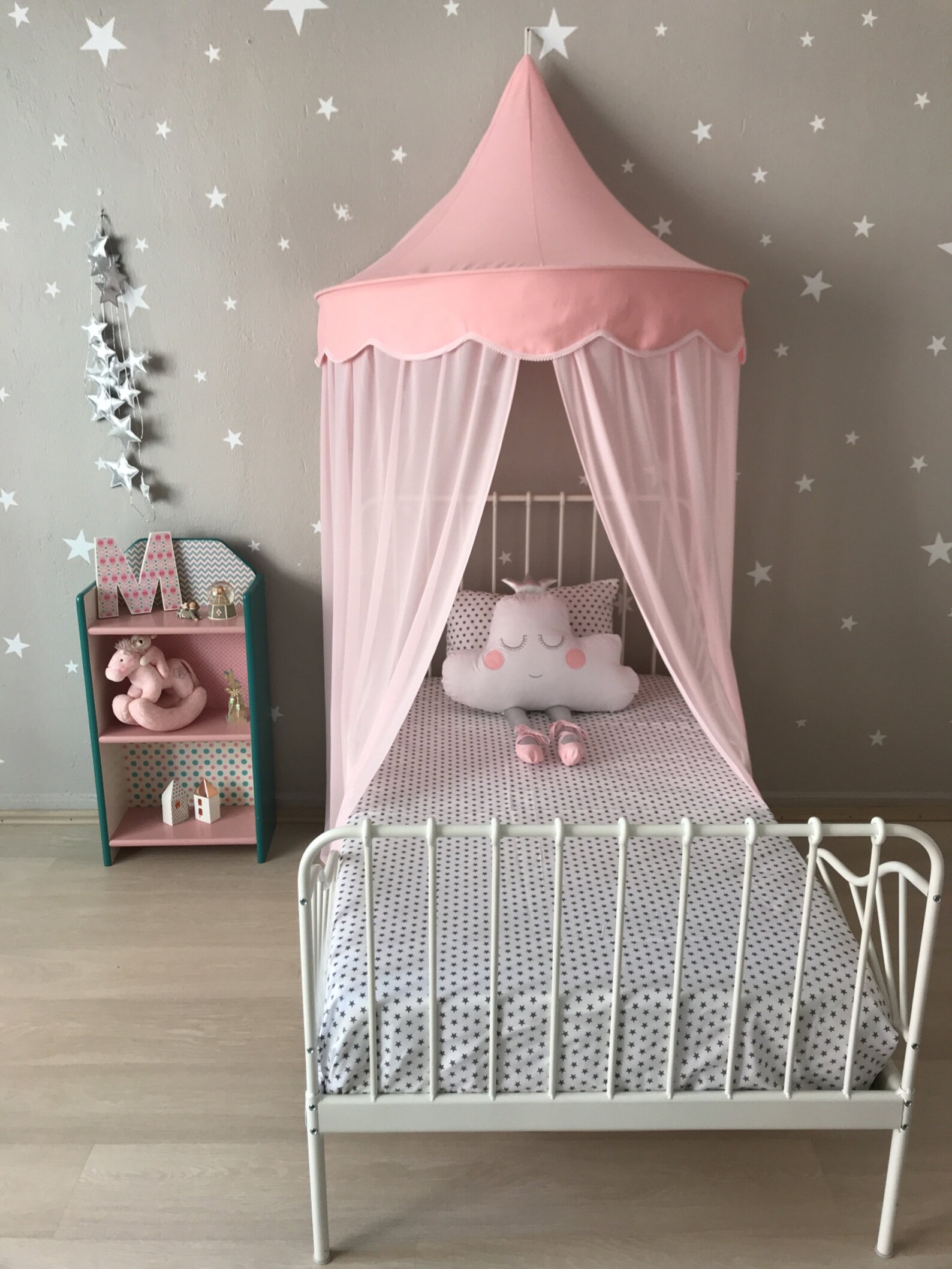 Pink Canopy Hanging Play Tent Canopy Bedding Reading Nook | Etsy