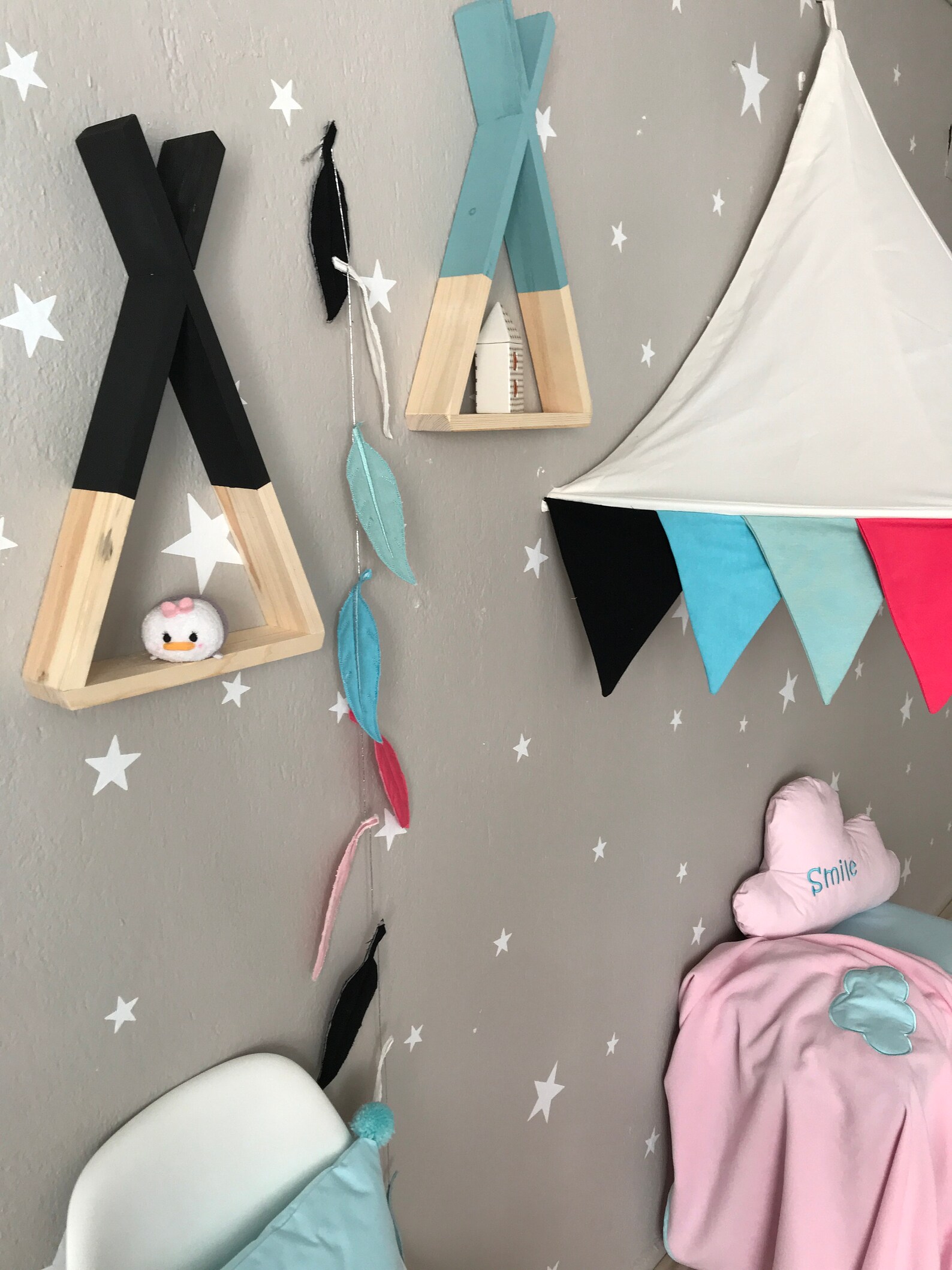 Canopy Tepee, Play Corner, Kids Teepee, Hanging Kids Tent, Canopy ...