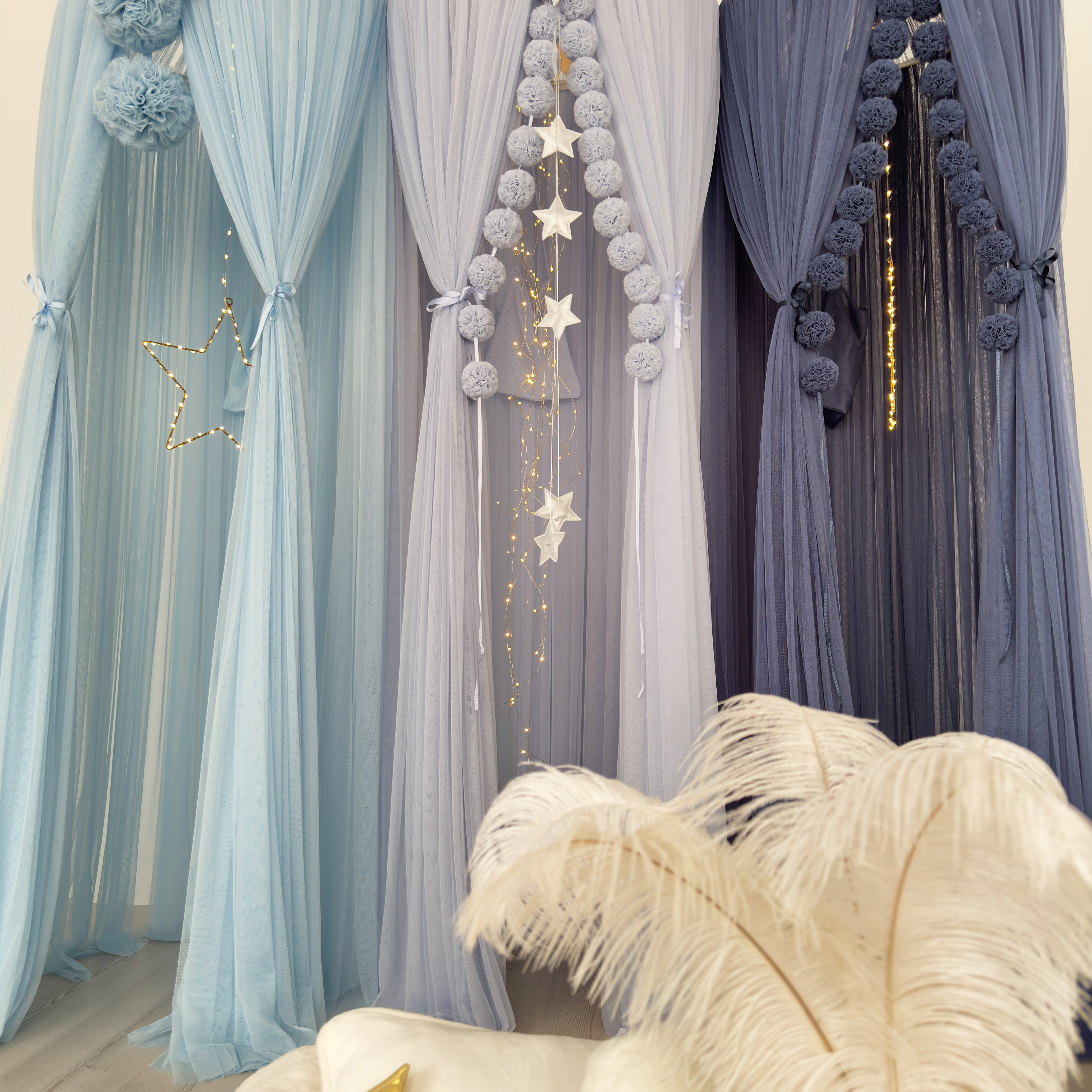 Blue Tulle Canopy, Blue Crib Canopy, Canopy for Kid, Canopy Curtains ...