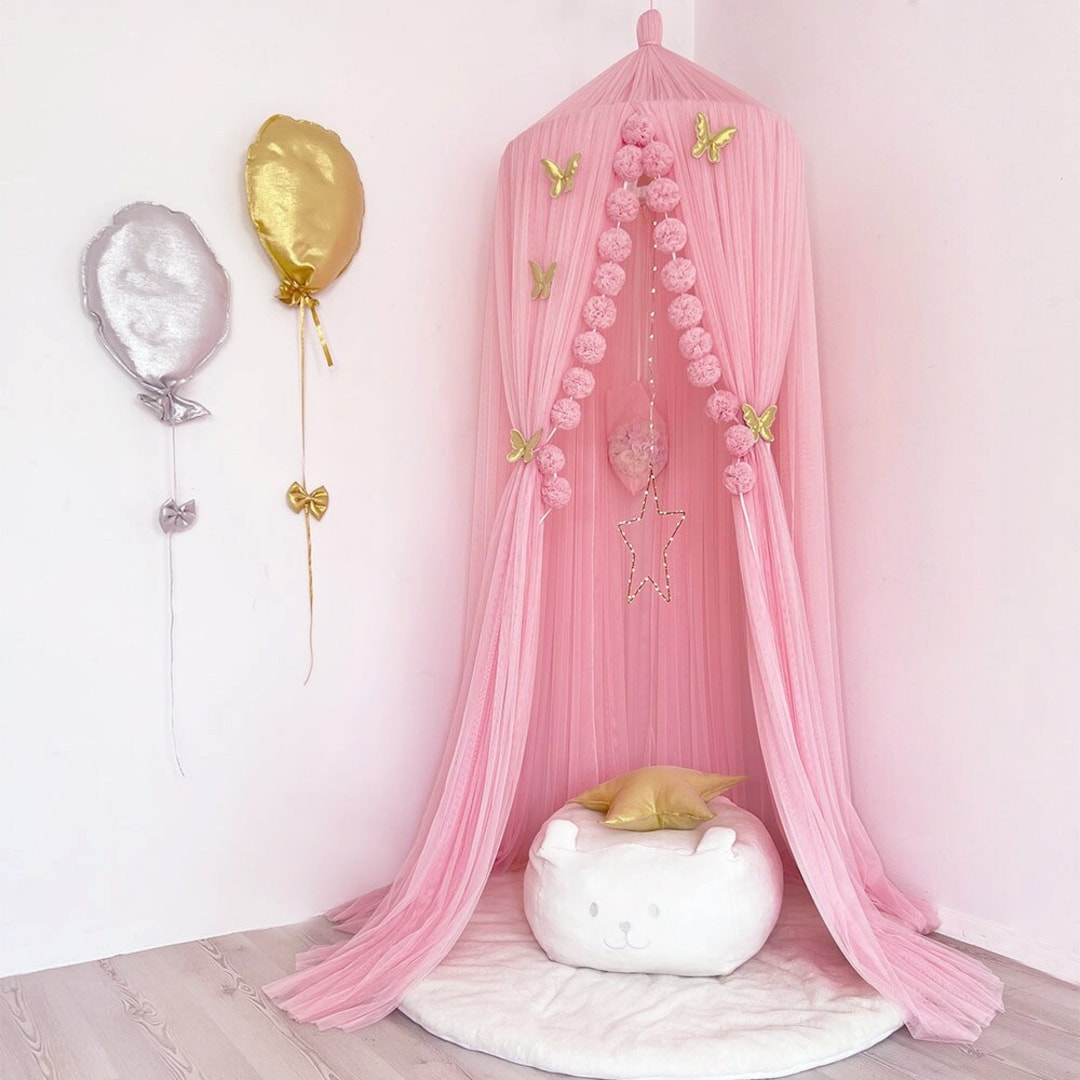 Pink Canopy, Pink Montessori Canopy, Nursery Crib Canopy, Princess ...