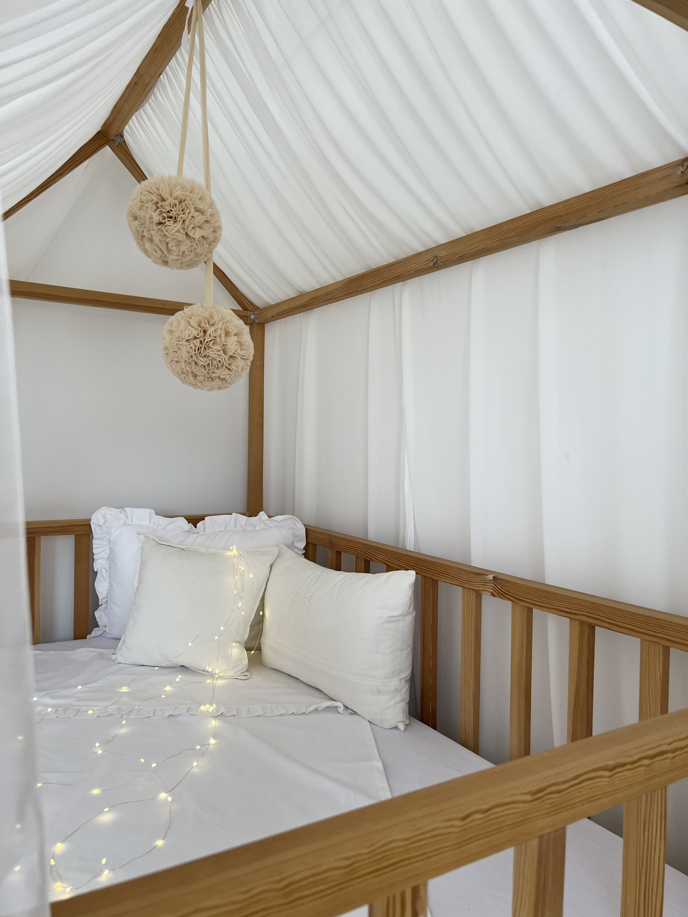 White House Bed Chiffon Canopy Customized Montessori Bed Canopy Montessori Bed Curtains House Bed Curtains With Frill House Bed Drapes Etsy