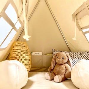 Teepee for Kid, Cotton Teepee, Tent for Boys, Canvas Kids Tent, Boho ...