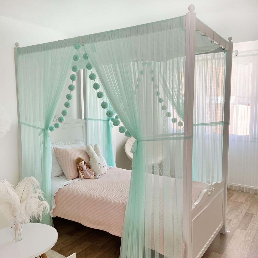 Poster Bed Canopy, Green Canopy Bed, Four Poster Bed,square Canopy Bed ...