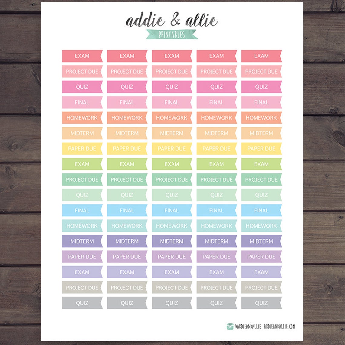 School Stickers, Student Stickers, Student Planner Stickers, Printable ...