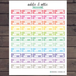 Bill Due Stickers, Bill Due Planner Stickers, Bill Stickers, Bill ...
