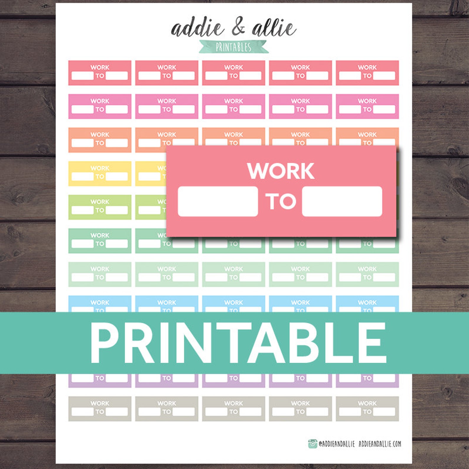Work Stickers, Shift Work Stickers, Printable Work Planner Stickers - Etsy