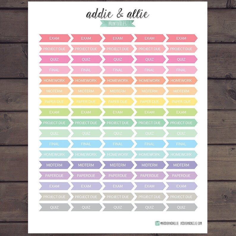 College Stickers College School Stickers Printable College - Etsy