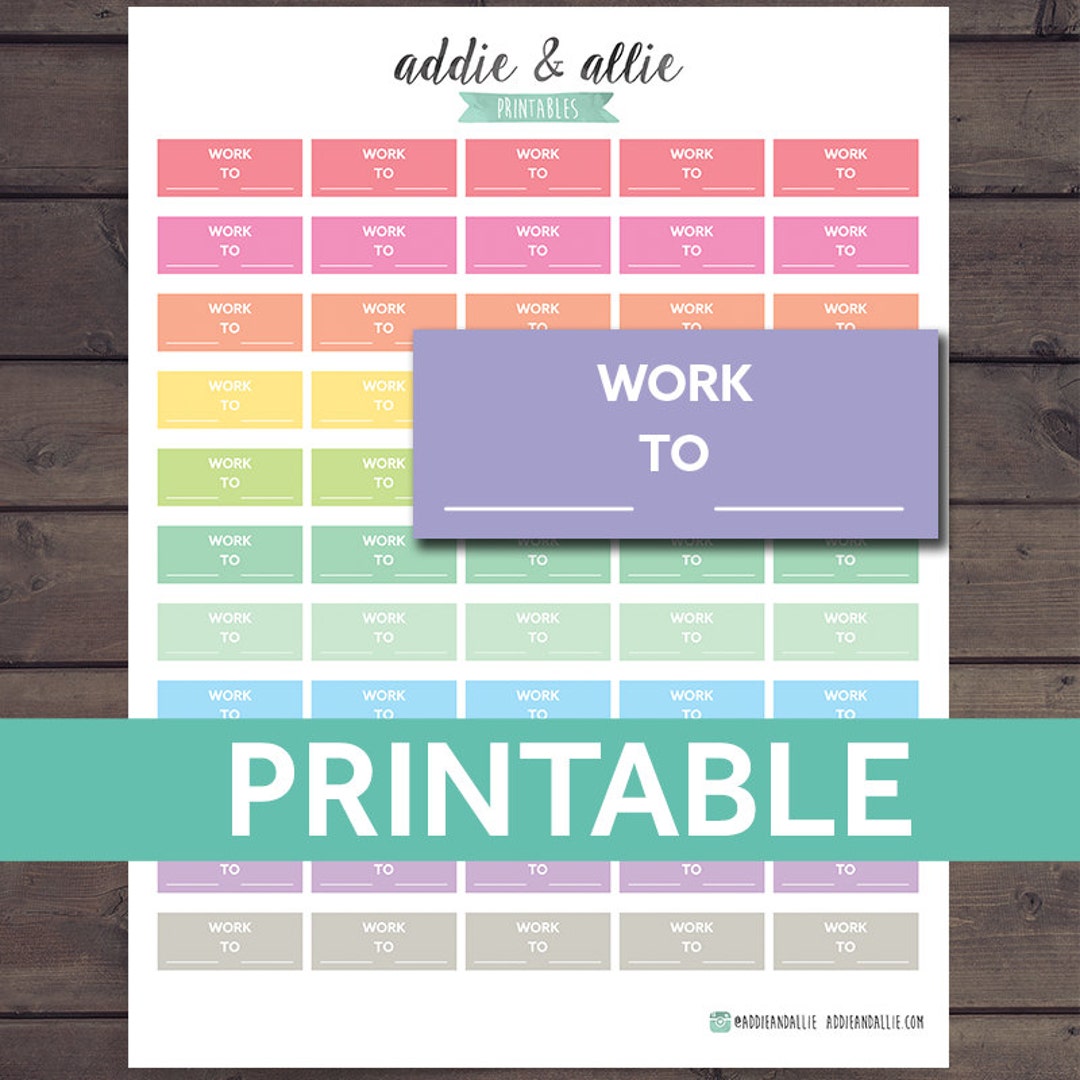 Work Stickers, Shift Work Stickers, Printable Work Planner Stickers - Etsy