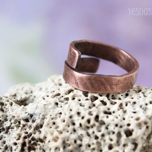 Men Copper Ring Men's Rustic Ring Men's Hammered Copper Ring Women's ...