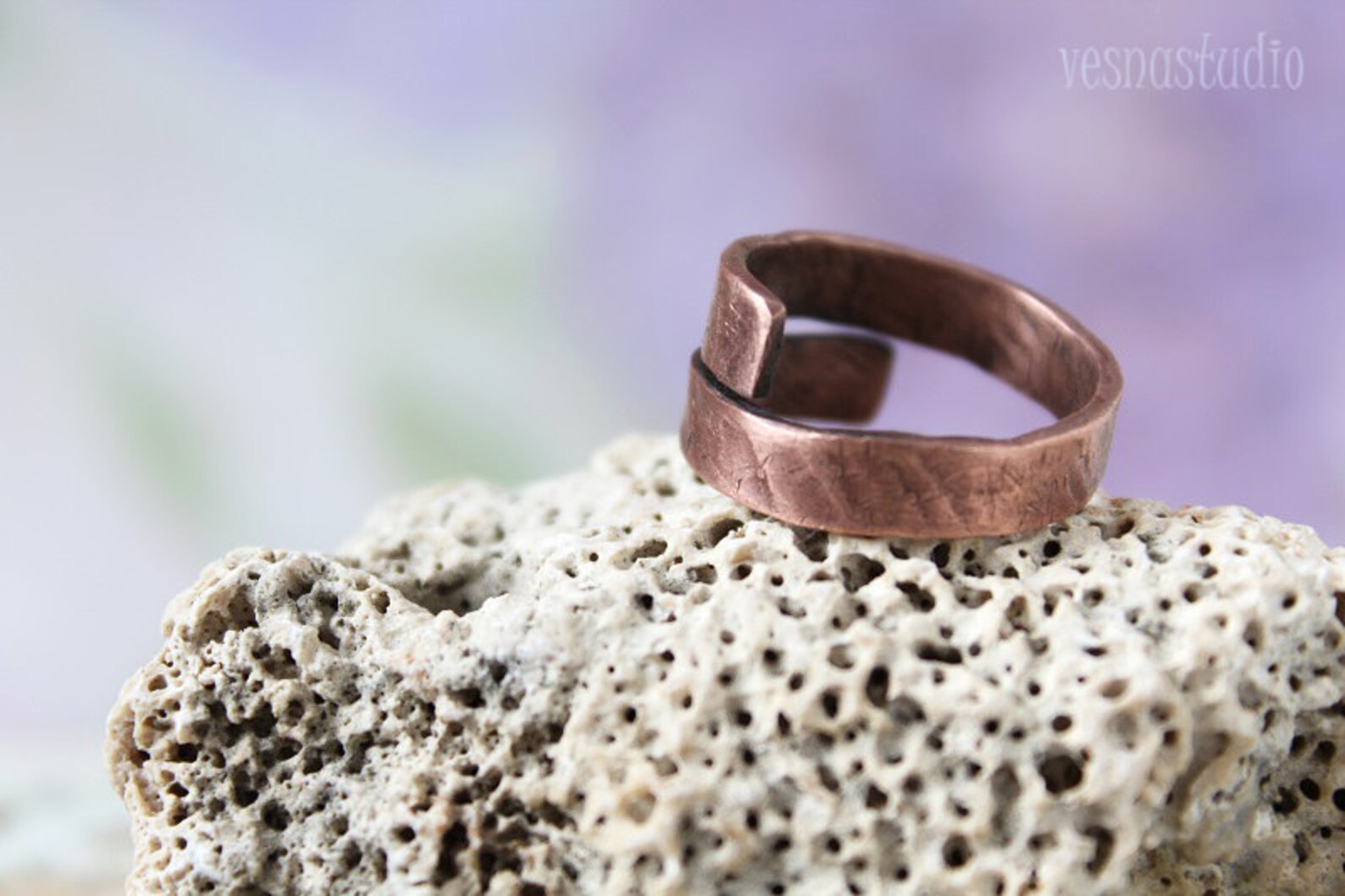 Men Copper Ring Men's Rustic Ring Men's Hammered - Etsy
