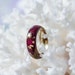 Red Rose Resin Ring Red Rose Jewelry Real Flower Rings Nature - Etsy