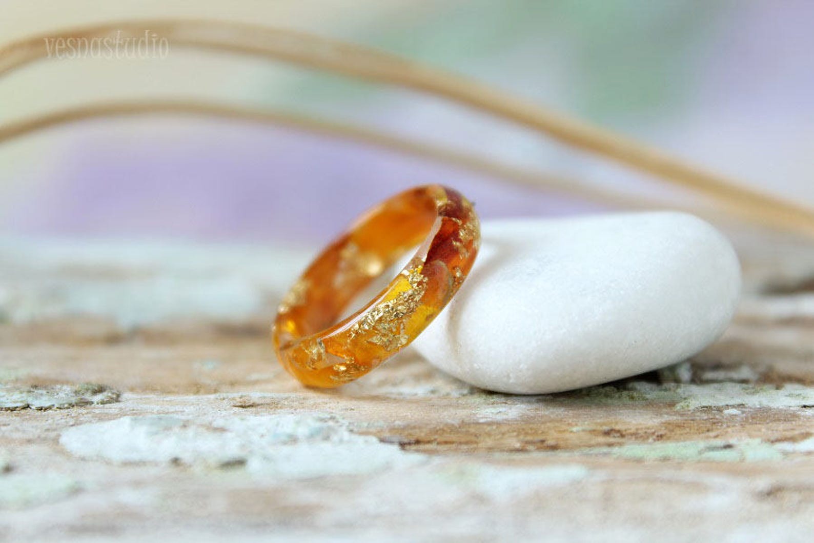 Orange Marigold Ring Marigold Resin Flower Modern Flower Rings - Etsy
