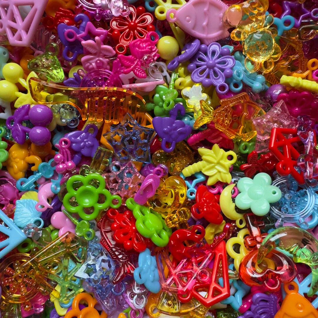 Acrylic Charm Mix 100 Grams Kawaii Mix Charms - Etsy