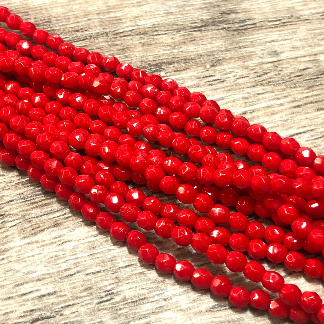 Polaco al fuego opaco rojo brillante de 3 mm - Etsy España