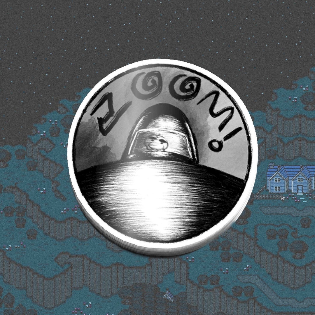 Earthbound Starman Glossy Vinyl Sticker – Waterproof Video Game Decal ...