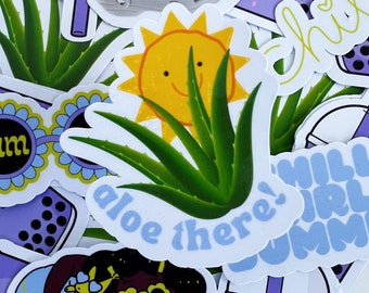 Aloe Vera Sticker - Etsy