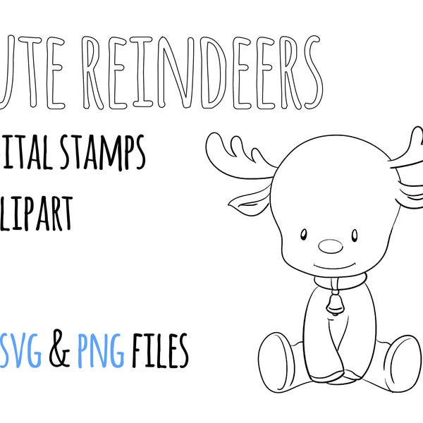 Christmas Digi Stamp - Etsy