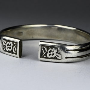 Antique Chinese Solid Silver Bangle - Etsy
