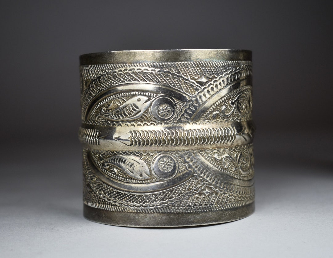 Libyan Silver Cuff Bangle - Etsy