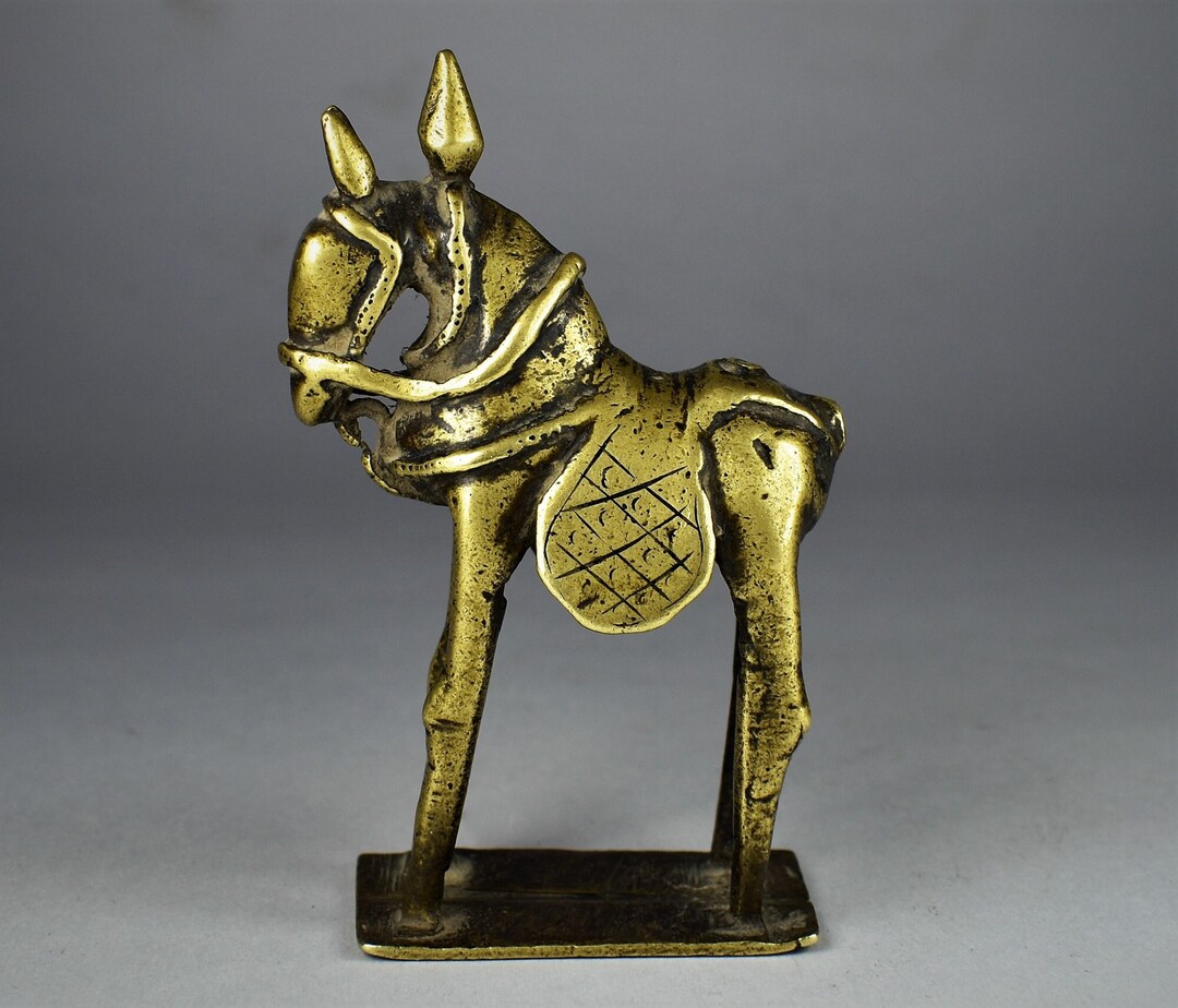 Antique Indian Brass Horse Sculpture - Maharashtra - Etsy