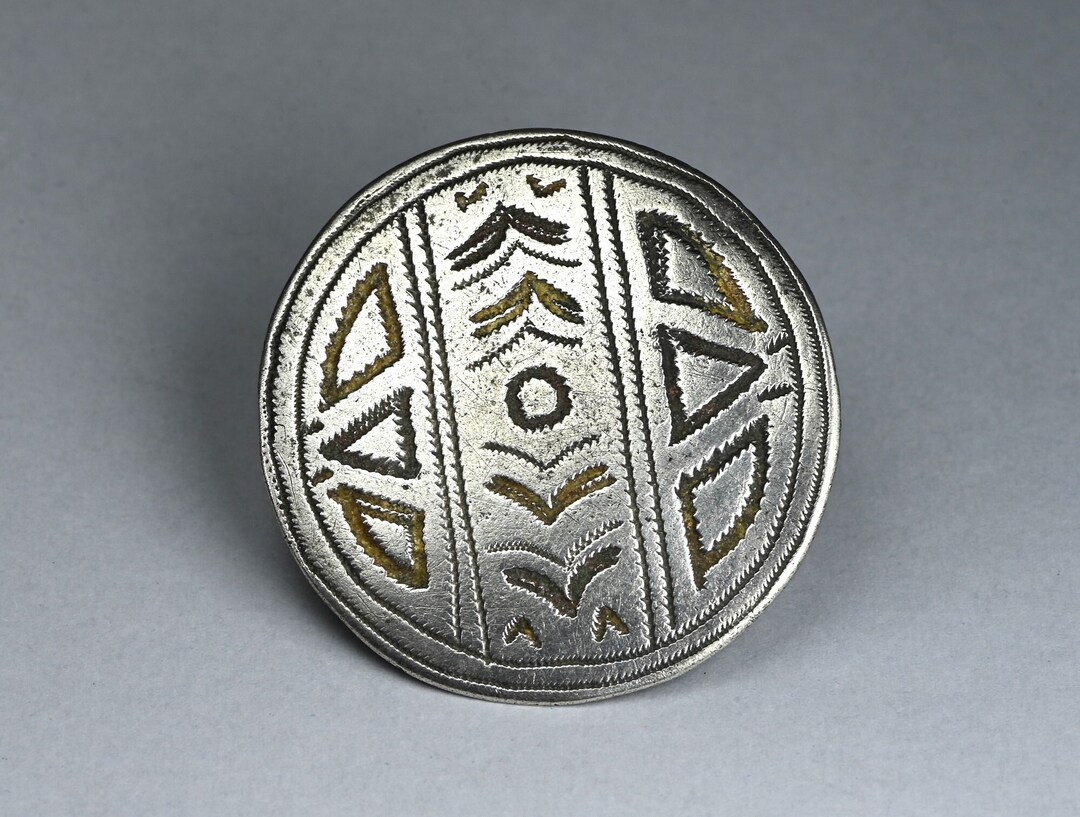 Antique Tunisian Solid Silver Ring With Gilding - Etsy
