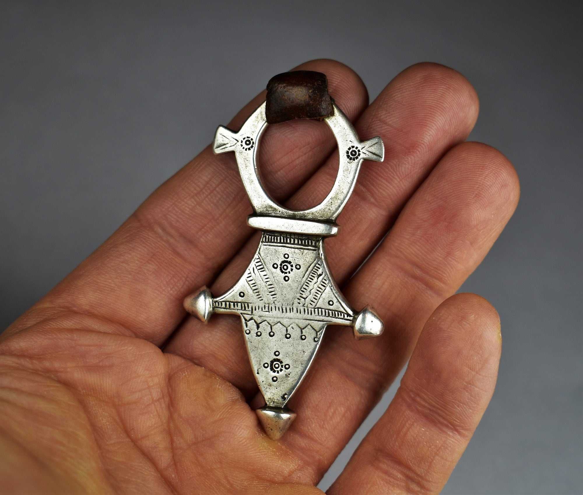 Antique Heavy Iferouane Tuareg Cross 24.7 Grams Solid Silver - Etsy