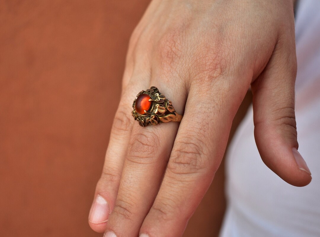 Exquisite Low Gold Ring - Nepal - Newari Traditional Ring - Etsy