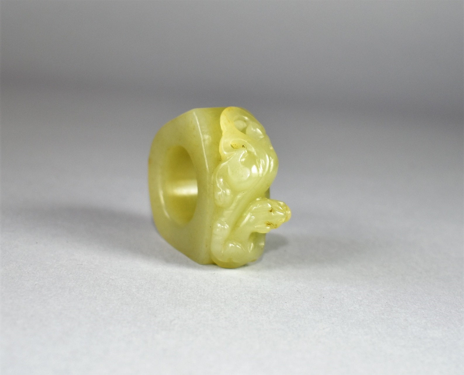 Antique Massive Jade Ring - Traditional Chinese Archer Jade Ring ...