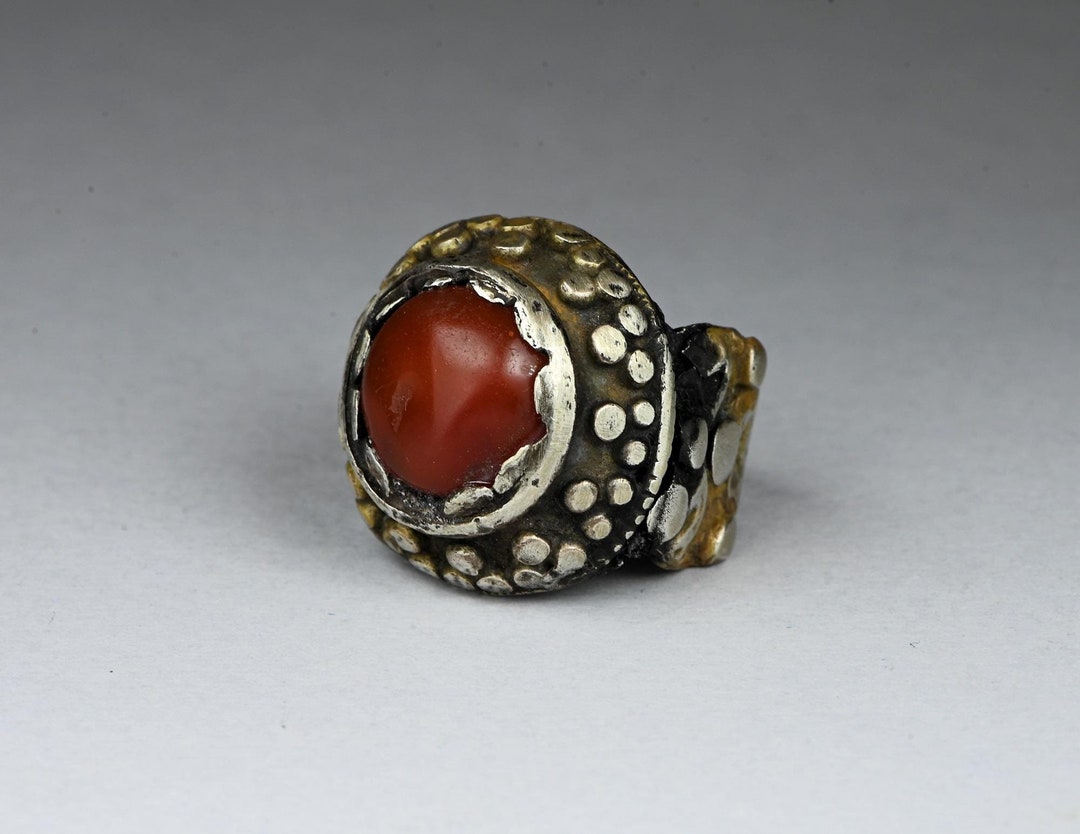 Antique Silver and Carnelian Ring - Arabian Peninsula - Etsy