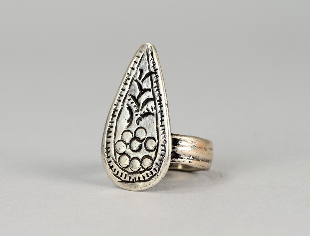 Antique Omani "shahid" Silver Ring With Fine Engravings - Etsy