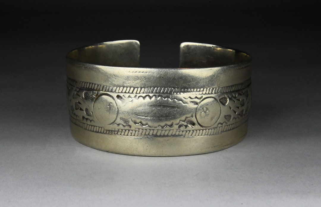 Antique Libyan Silver Cuff Bangle - Etsy