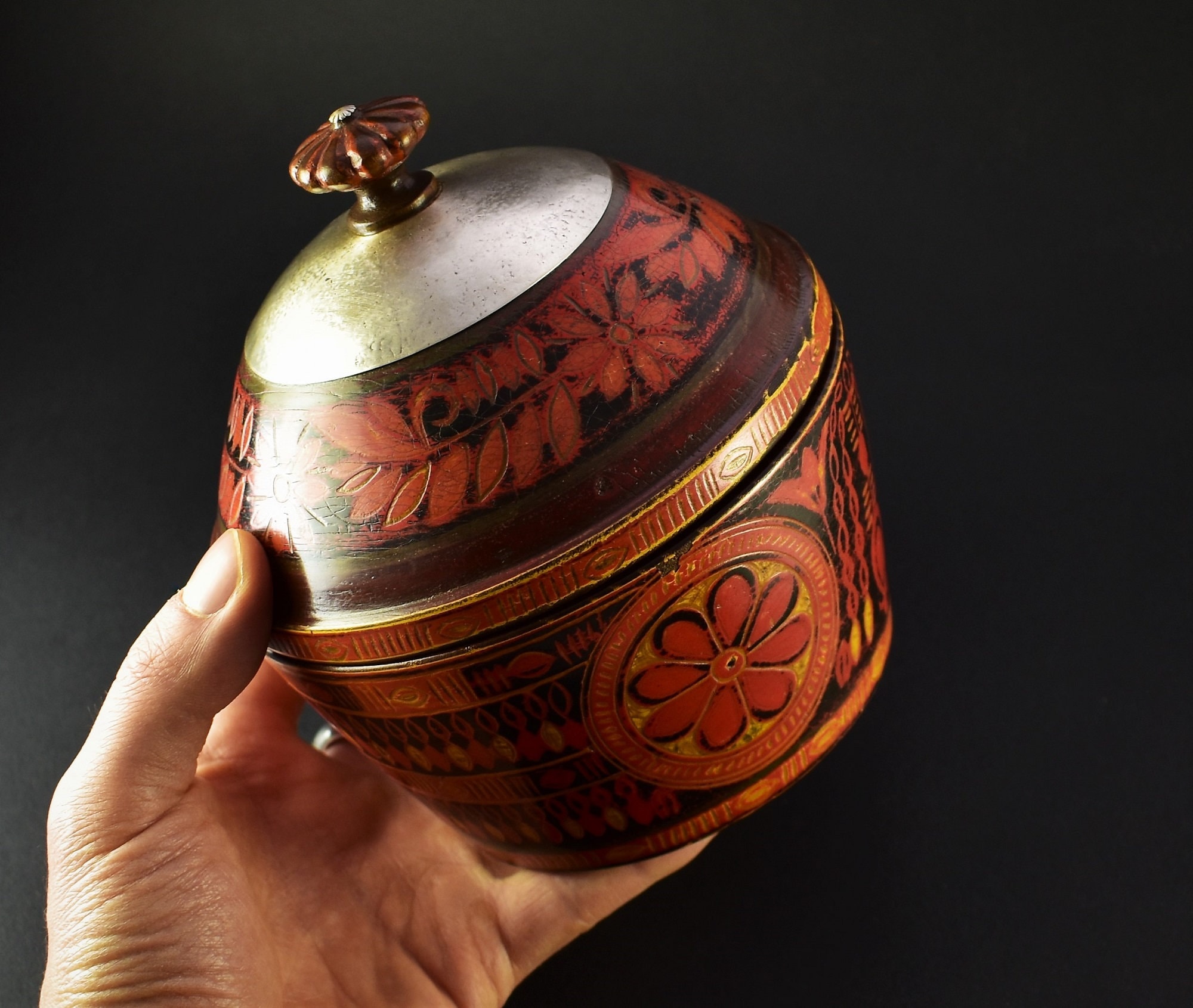 Old Spice Box Lacquered Wood Container | Etsy
