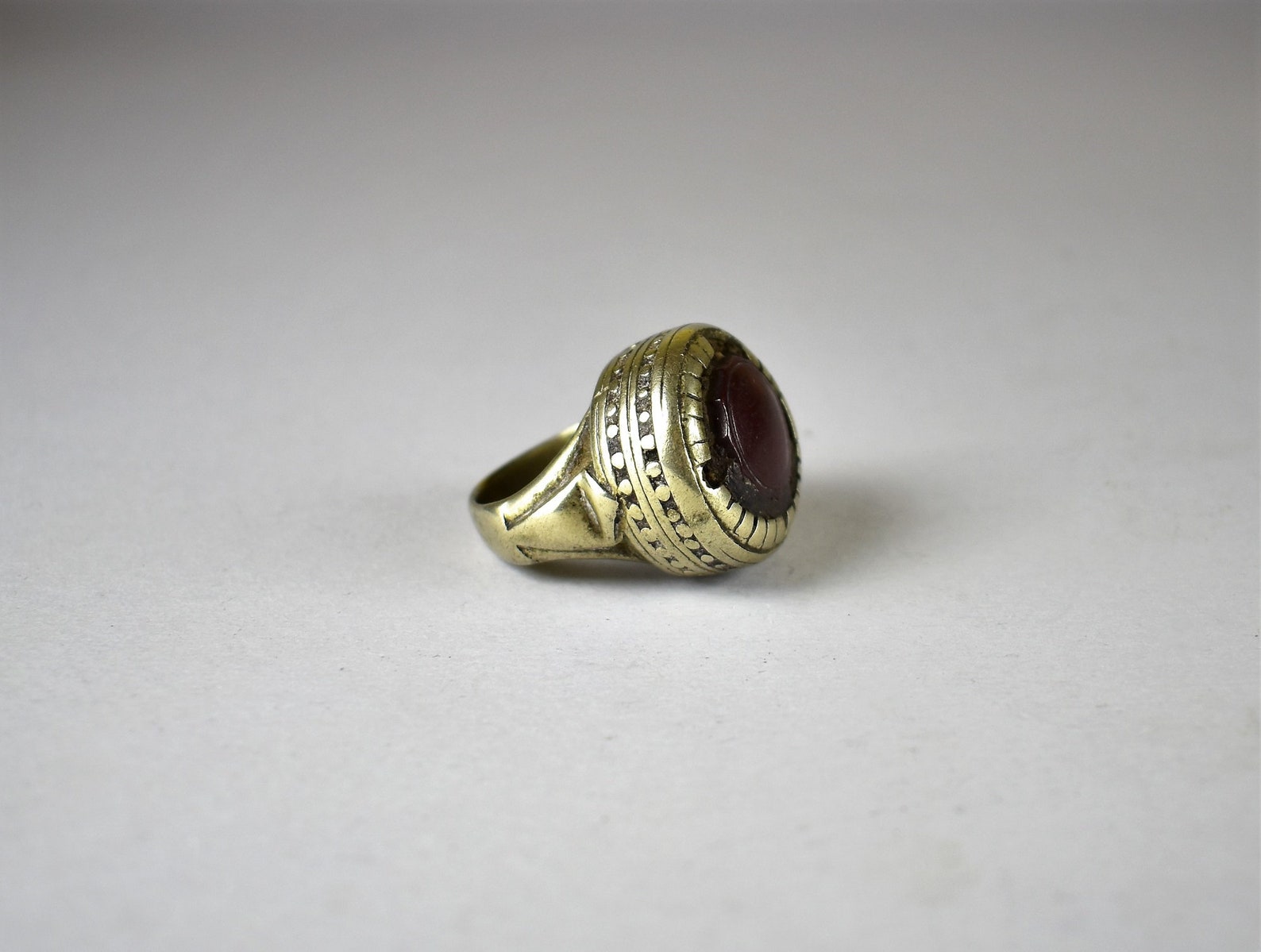 Antique Heavy Solid Silver Ring Saharian Ring - Etsy