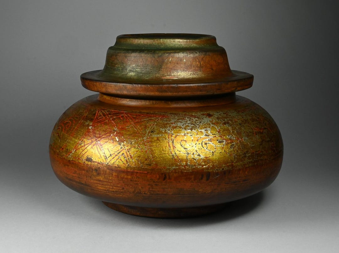 Old Beautiful Tibetan Wooden Tsampa - Etsy